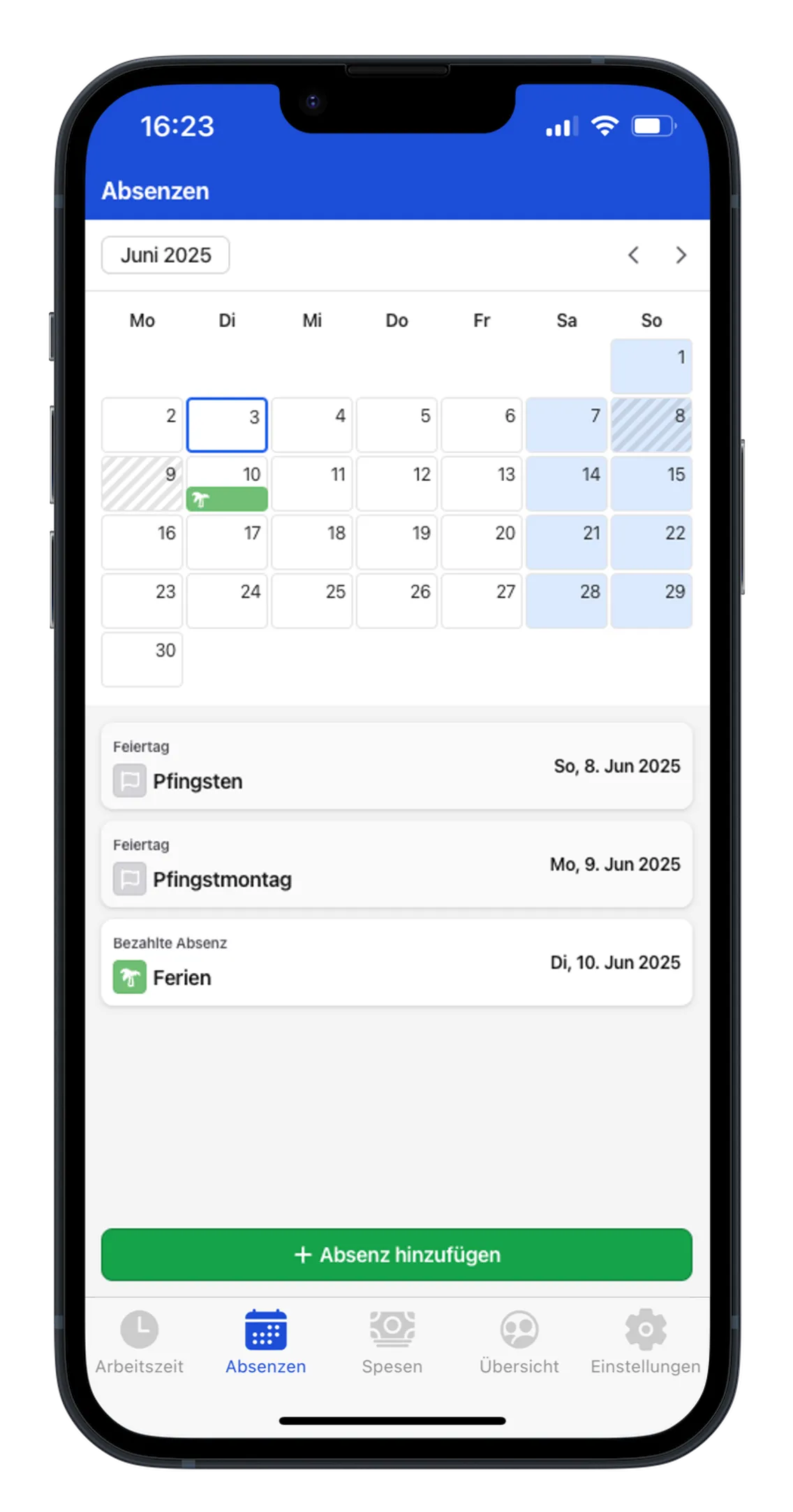 Absenzen und Ferien - ohne Hin und Her. - hakuna