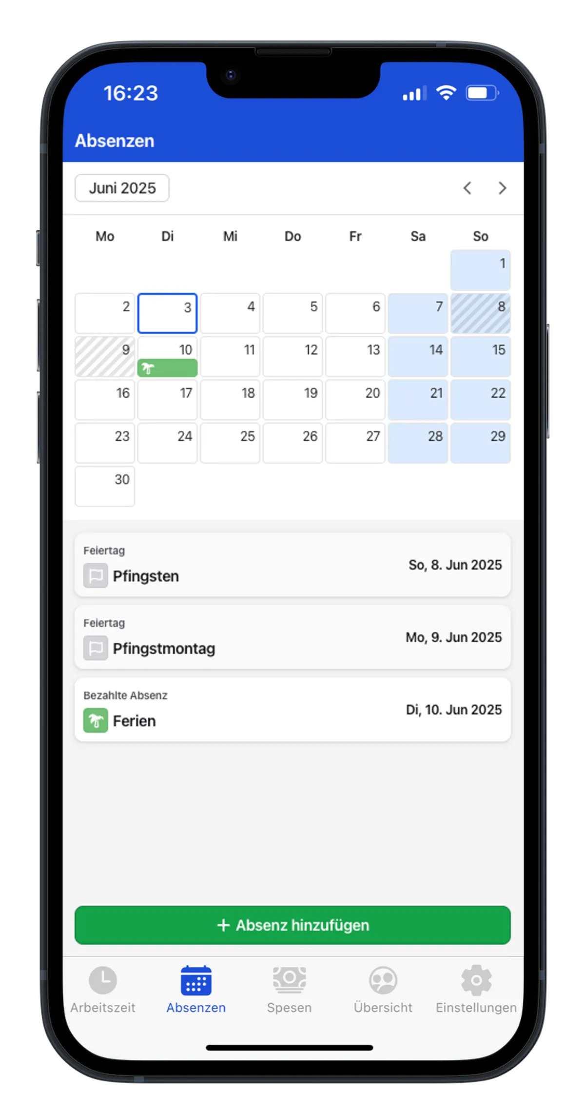 Absenzen und Ferien - ohne Hin und Her. - hakuna